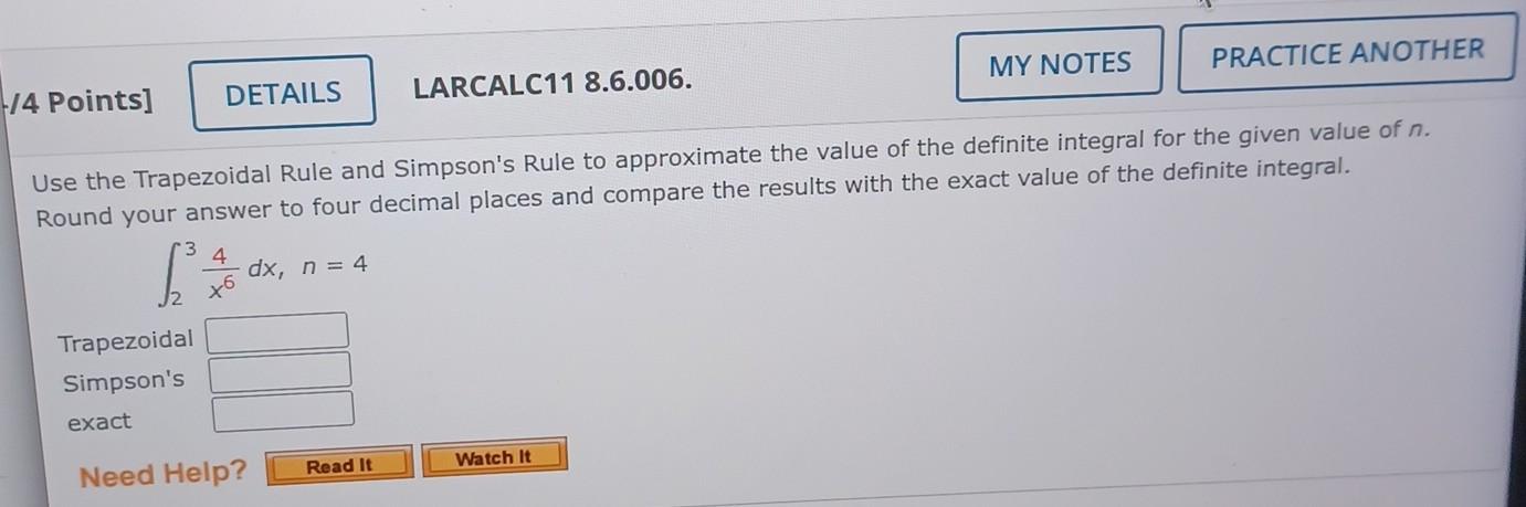 Solved Use the Trapezoidal Rule to estimate the number of | Chegg.com