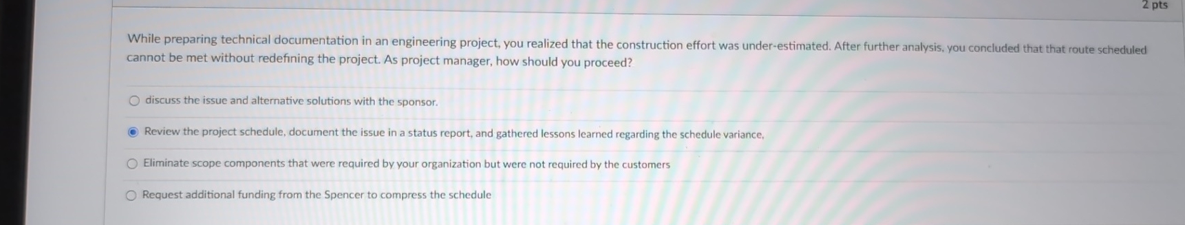 Solved While preparing technical documentation in an | Chegg.com