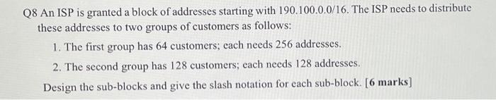 Solved design the sub-blocks and give the slash notation for | Chegg.com