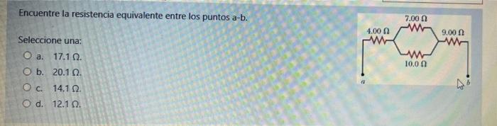 Solved Encuentre la resistencia equivalente entre los puntos | Chegg.com