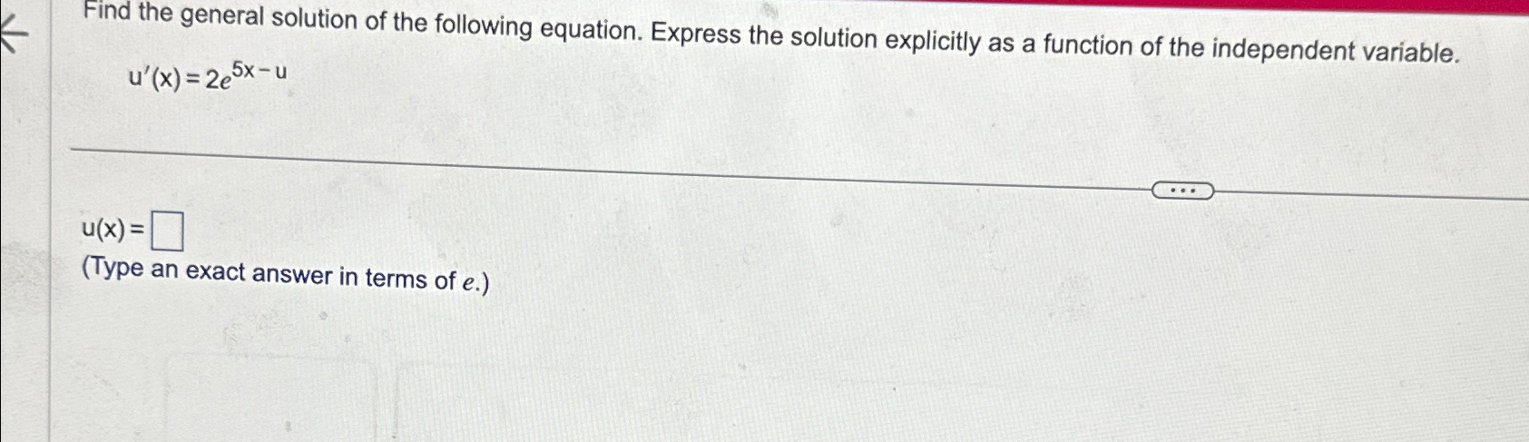 Solved Find the general solution of the following equation. | Chegg.com