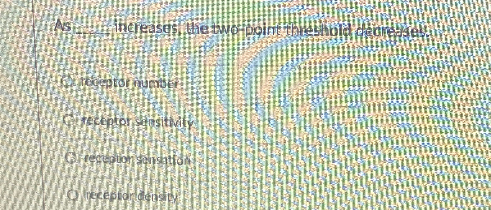 Solved As increases, the two-point threshold | Chegg.com