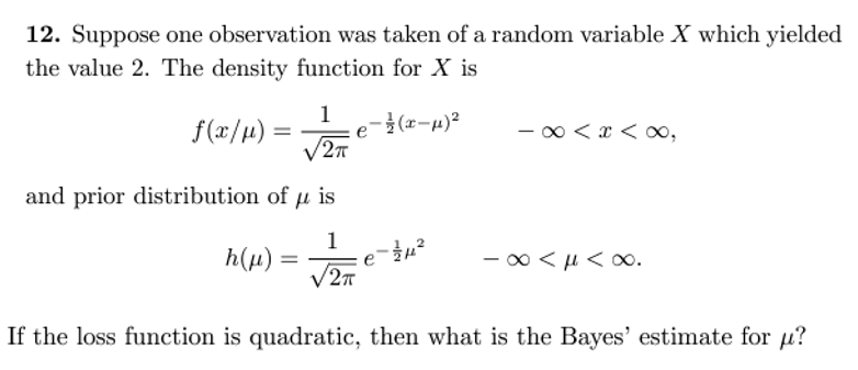 Solved Suppose one observation was taken of a random | Chegg.com