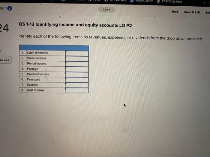 Solved UUUUULUTUS RHEAA Verity KCTCS My Path m10 Help Save & | Chegg.com