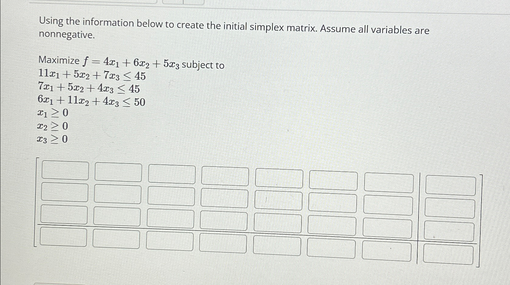 Solved Using the information below to create the initial | Chegg.com
