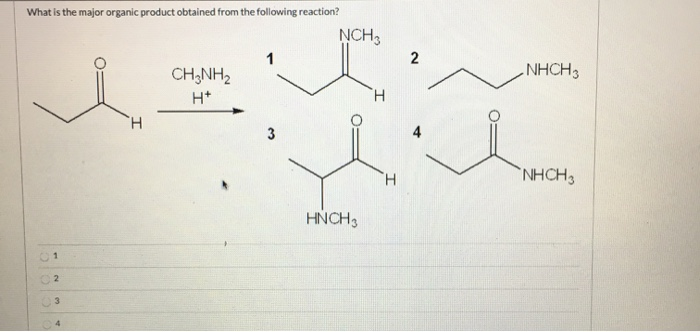 Solved What is the major organic product obtained from the | Chegg.com