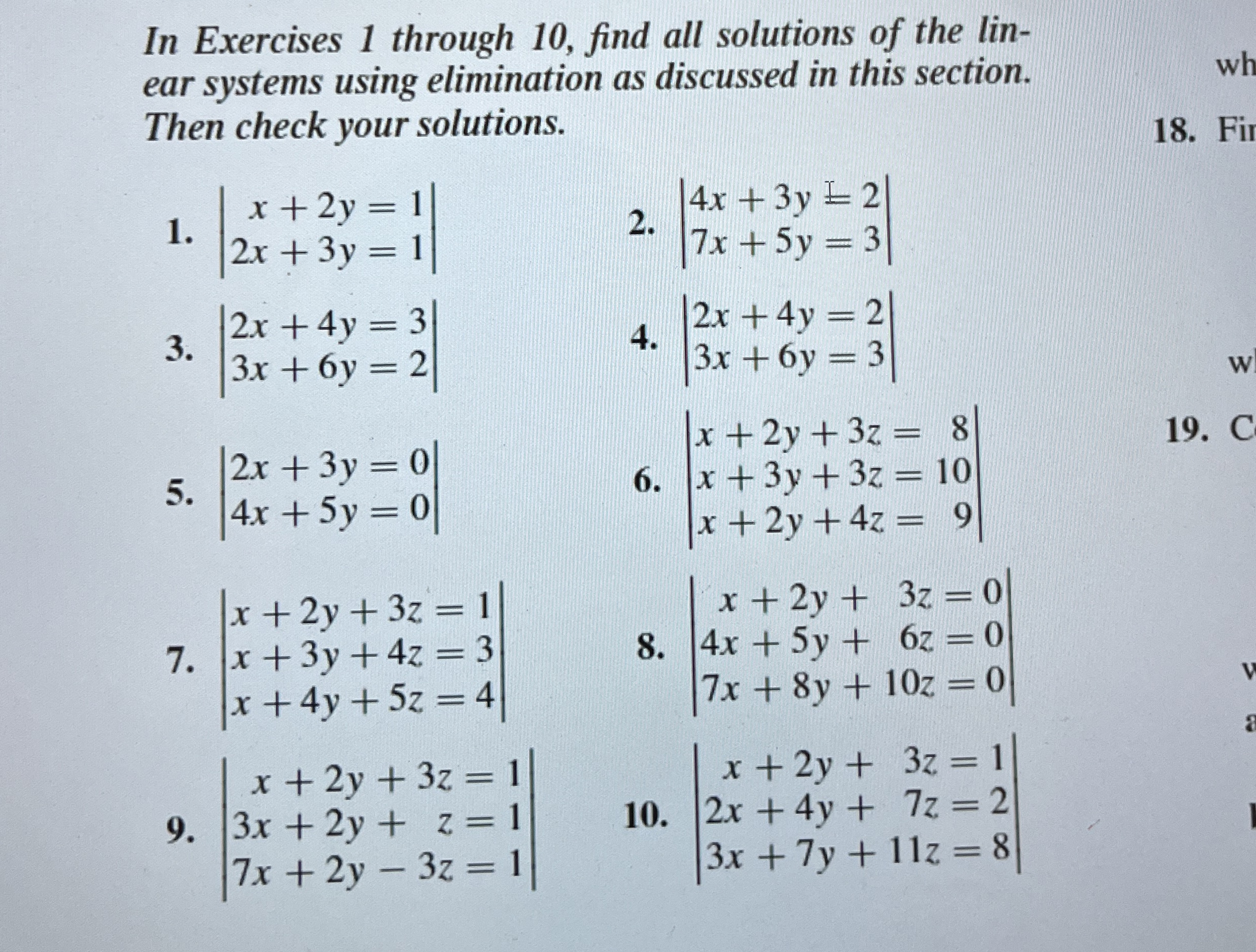 Solved In Exercises 1 ﻿through 10, ﻿find all solutions of | Chegg.com