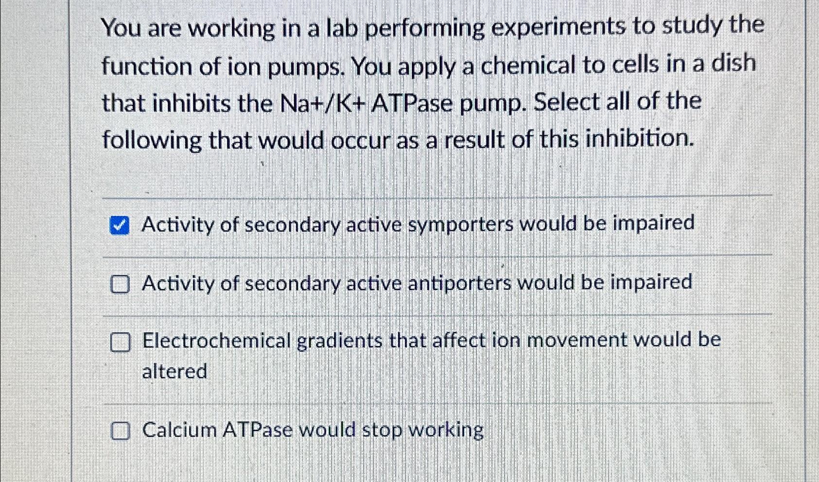 Solved You are working in a lab performing experiments to | Chegg.com