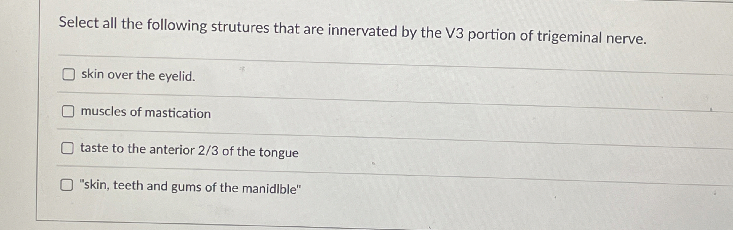 Solved Select all the following strutures that are | Chegg.com