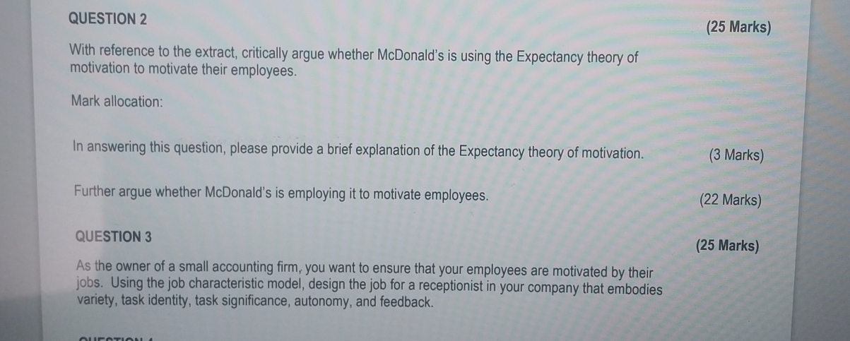 Solved QUESTION 2(25 ﻿Marks)With reference to the extract, | Chegg.com