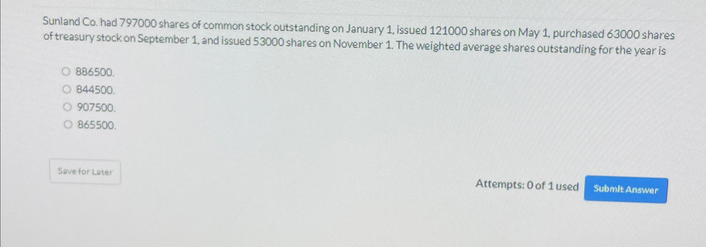 Solved 18.Sunland Co. ﻿had 797000 ﻿shares of common stock | Chegg.com