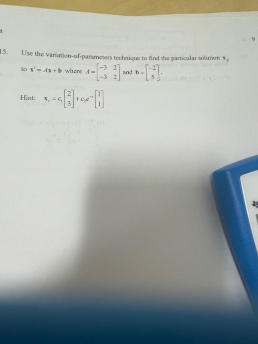 Solved Use the variation-of-parameters technique to find the | Chegg.com