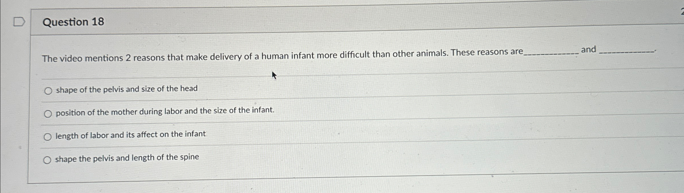 Solved Question 18The video mentions 2 ﻿reasons that make | Chegg.com