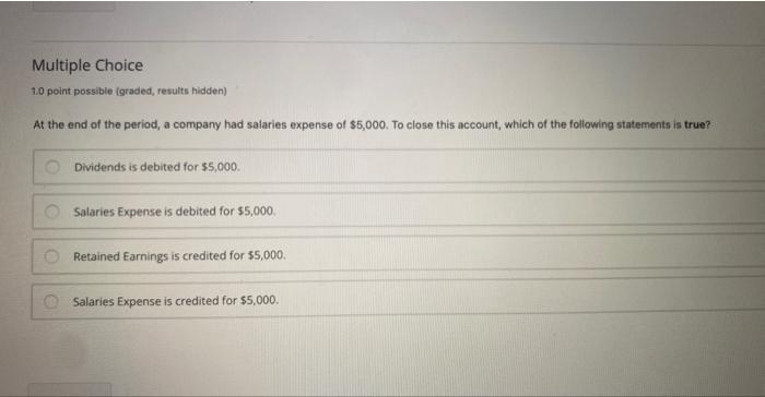 Solved Multiple Choice 1.0 point possible (graded, results | Chegg.com