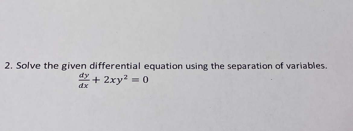 Solved Solve the given differential equation using the | Chegg.com