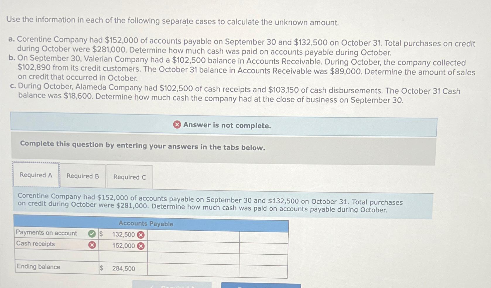 Solved Use the information in each of the following separate | Chegg.com
