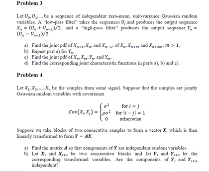 Let U0, U1,... be a sequence of independent | Chegg.com