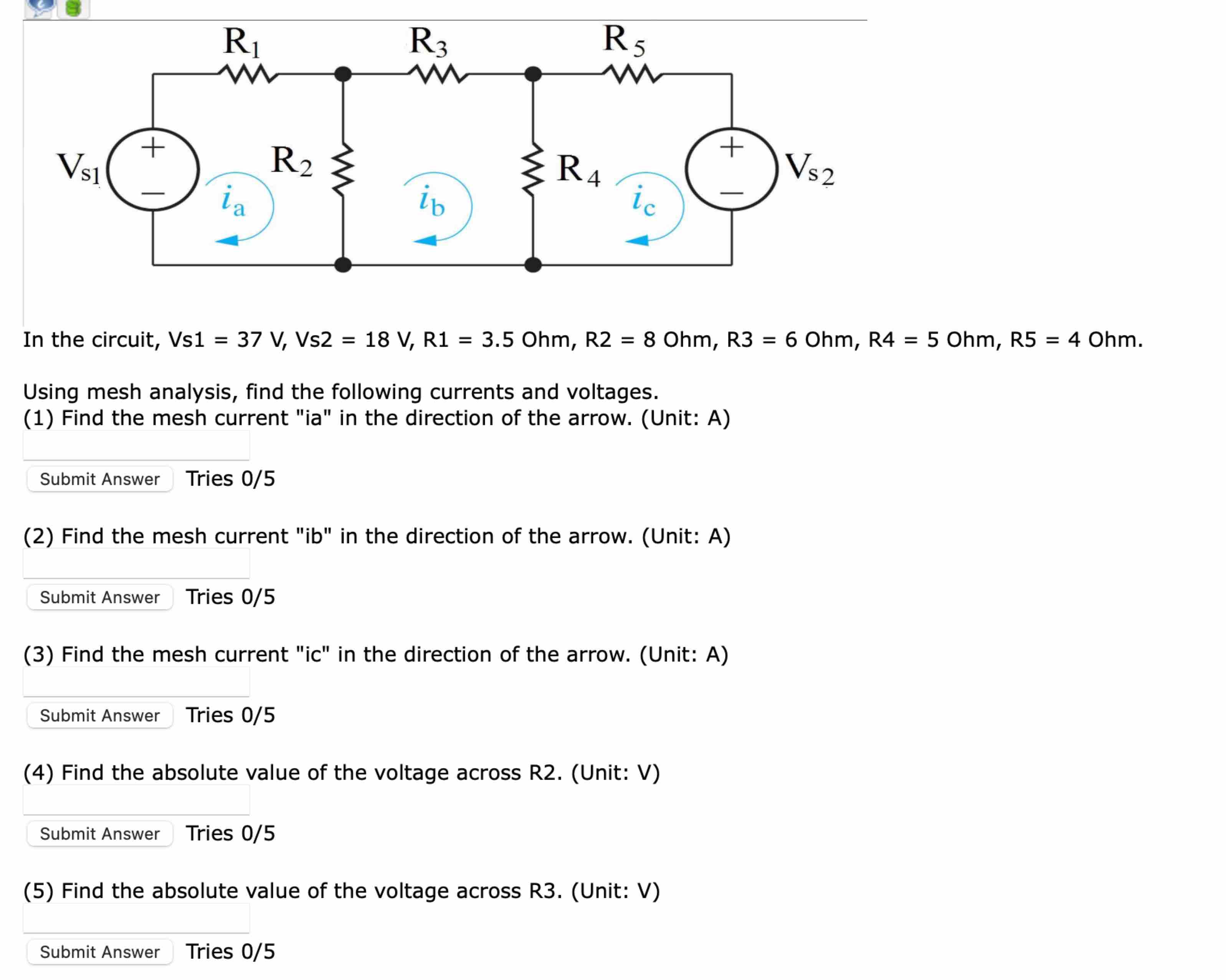 Solved In the circuit, | Chegg.com