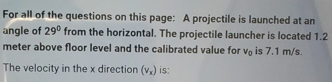 Solved For all of the questions on this page: A projectile | Chegg.com