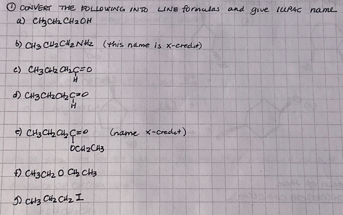 Solved Convert the following into line formulas and give the | Chegg.com