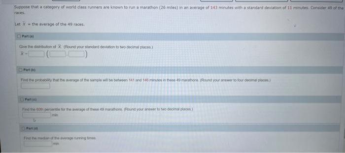 Solved Suppose that a category of world class runners are | Chegg.com
