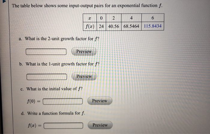Solved The table below shows some input-output pairs for an | Chegg.com