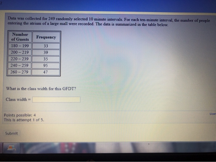 Solved Data was collected for 249 randomly selected 10 | Chegg.com