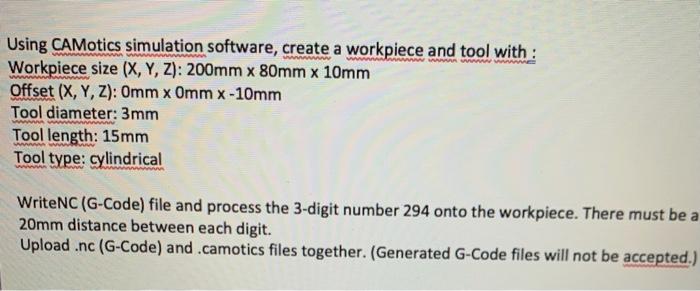 Solved Using CAMotics simulation software, create a | Chegg.com