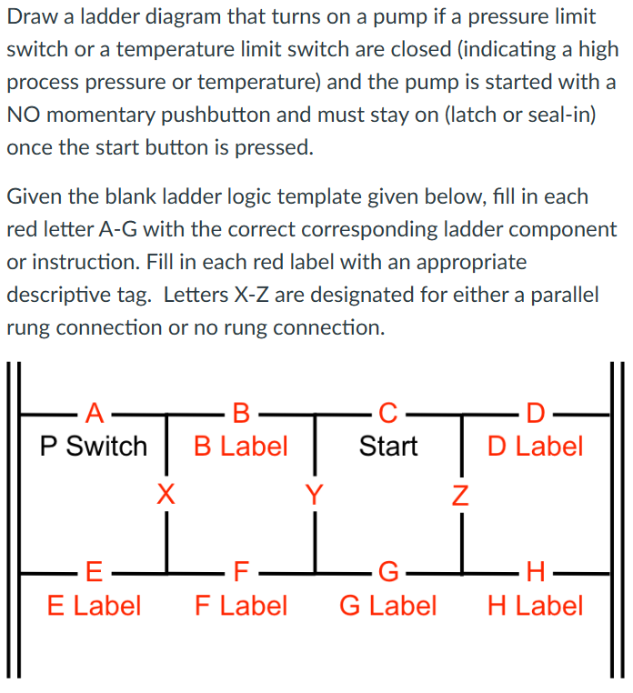 Solved can you answer this?Draw a ladder diagram that turns | Chegg.com
