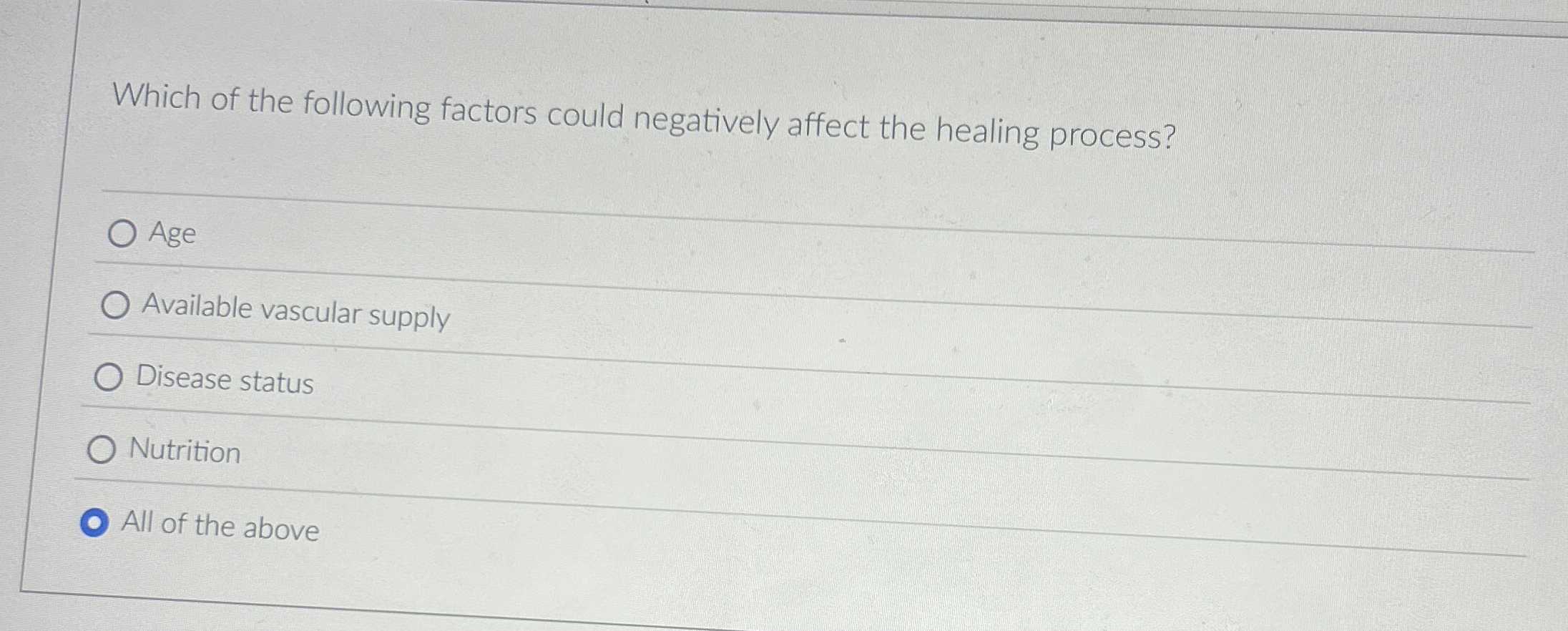 Solved Which of the following factors could negatively | Chegg.com