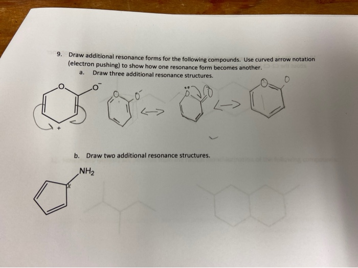 Solved Draw additional resonance forms for the following | Chegg.com