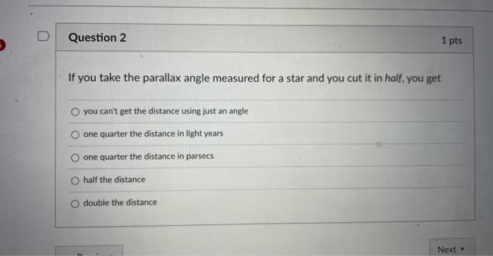 Solved If you take the parallax angle measured for a star | Chegg.com