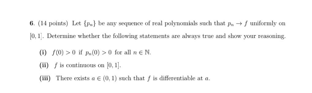 Solved for real analysis these are all the theorems | Chegg.com