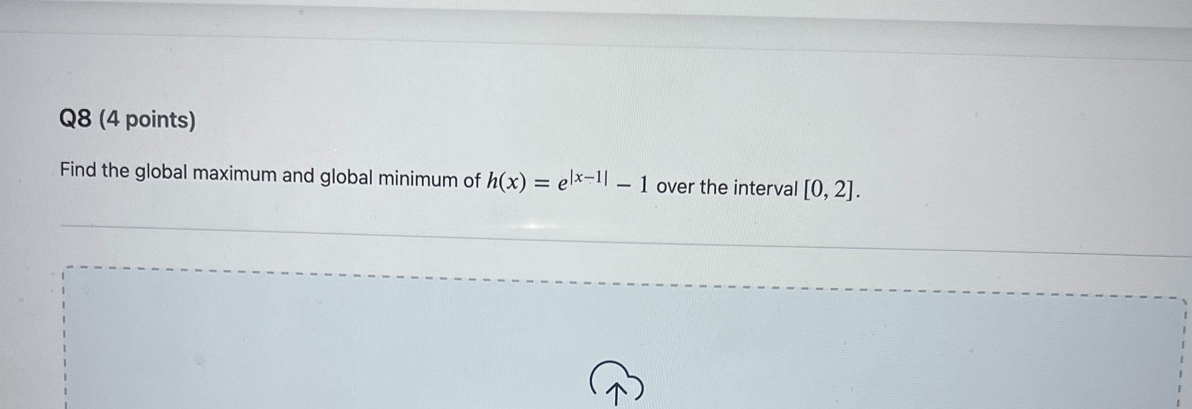 Solved Q8 (4 ﻿points)Find the global maximum and global | Chegg.com