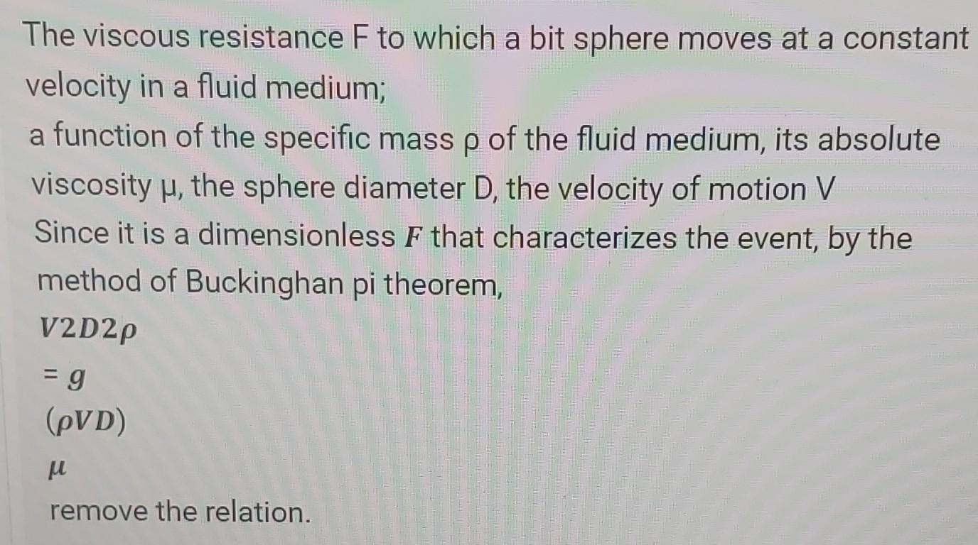 Solved The viscous resistance F to which a bit sphere moves | Chegg.com