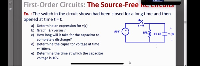 Solved EENG223: CIRCUIT THEORY I mmm First-Order Circuits: | Chegg.com