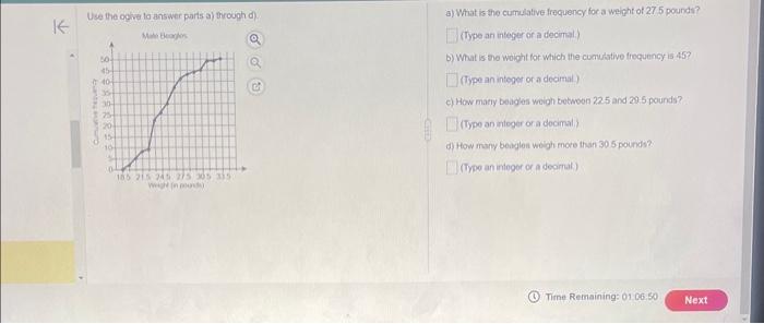 Solved Use the osive la answer parts a) Ifrough d). a) Witat | Chegg.com