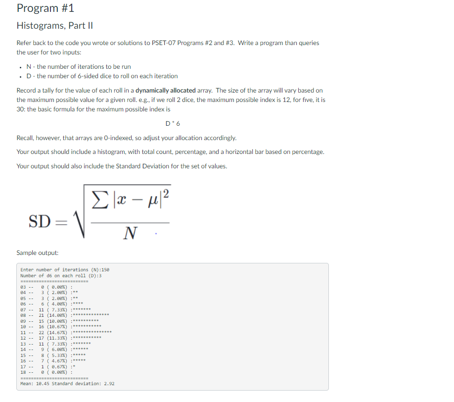 Solved Program #1 - ﻿PLEASE WRITE IN CODE BY C | Chegg.com