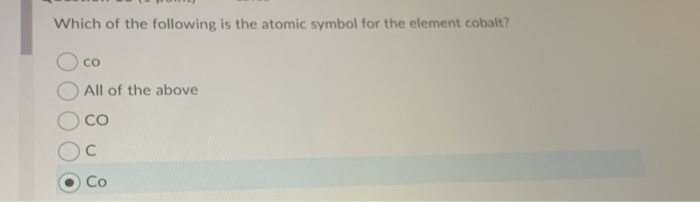 Solved Which of the following is the atomic symbol for the | Chegg.com