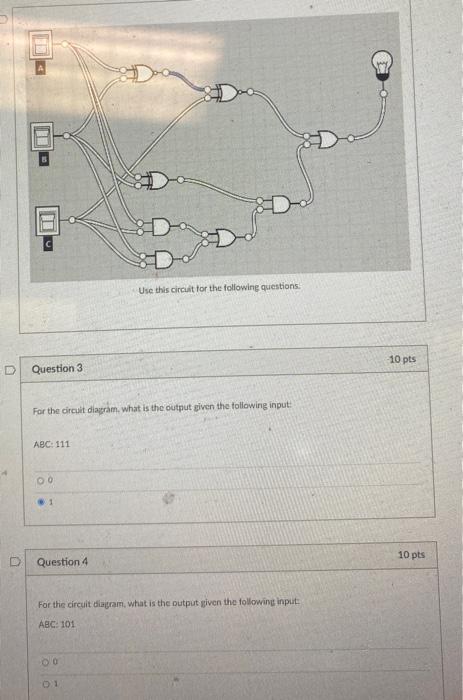 Solved Question 3 −10 pts For the circulit diagram. what is | Chegg.com