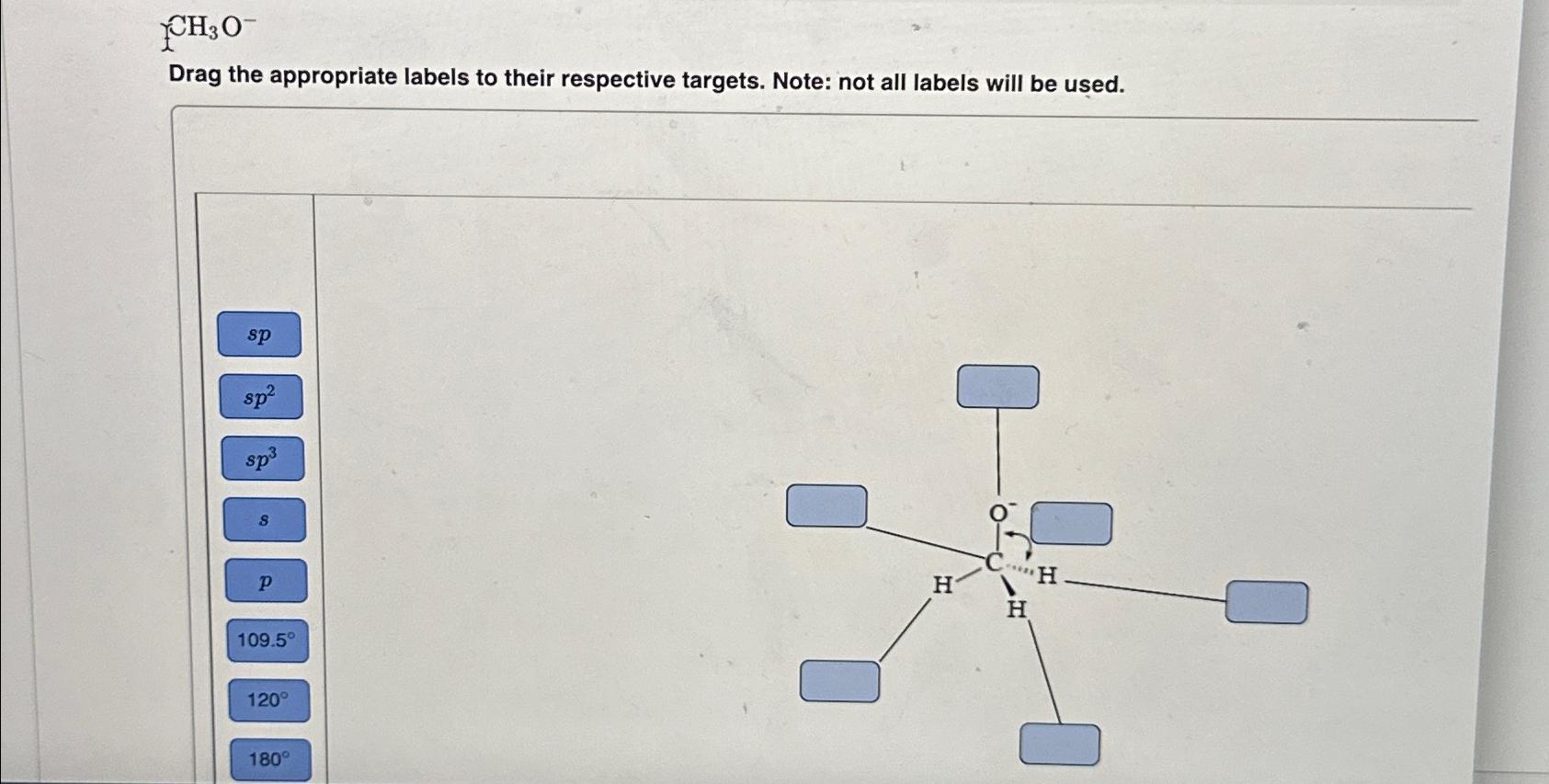 CH3O-Drag the appropriate labels to their respective | Chegg.com