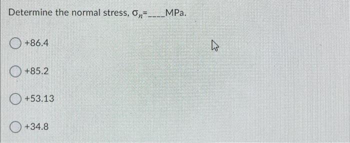 Solved an 30 MPa 150 MPa 3 40 At a given point in a machine | Chegg.com