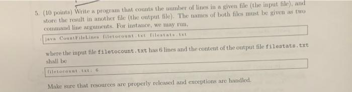 Solved 5. (10 points) Write a program that counts the number | Chegg.com