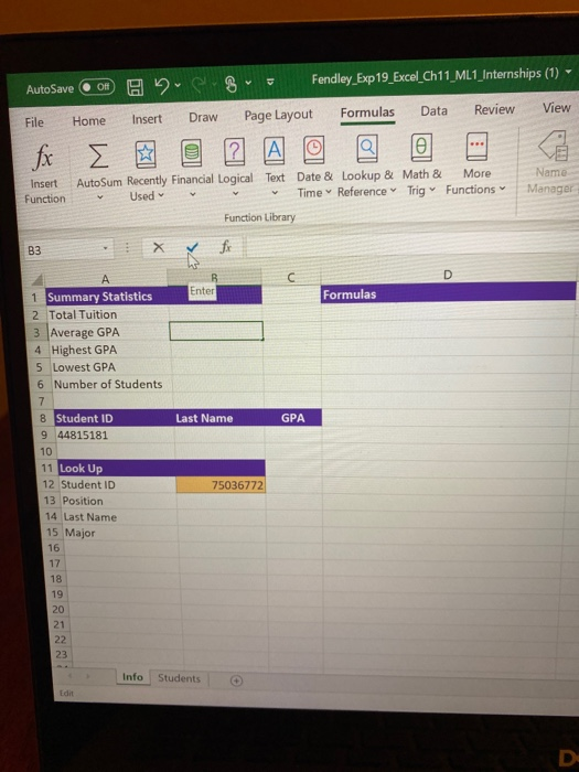 Solved Excel 2019 Project Grader - Instructions Points | Chegg.com