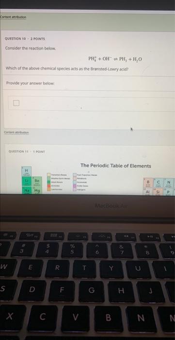Solved Consider the reaction below. PH4++OH−=PH3+H2O Which | Chegg.com