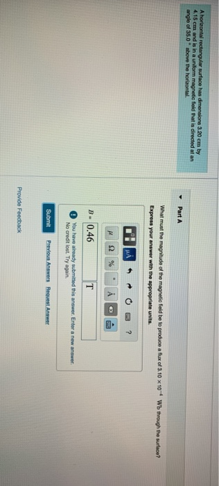 Solved A horizontal rectangular surface has dimensions 3.20 | Chegg.com