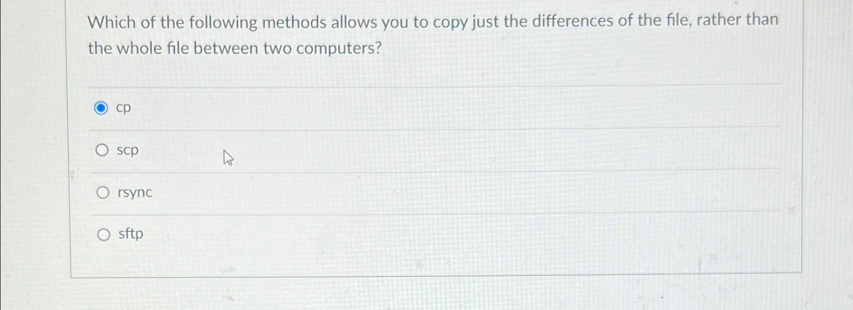 Solved Which of the following methods allows you to copy | Chegg.com