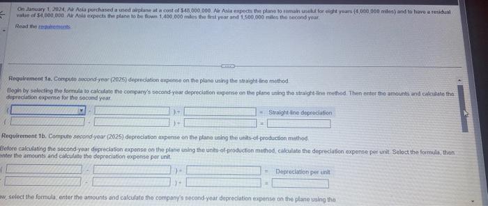Reas the ierpitamitints: Reguirement 1a. Computh | Chegg.com