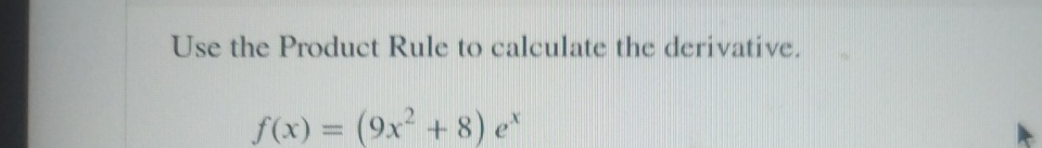 Solved Use the Product Rule to calculate the | Chegg.com