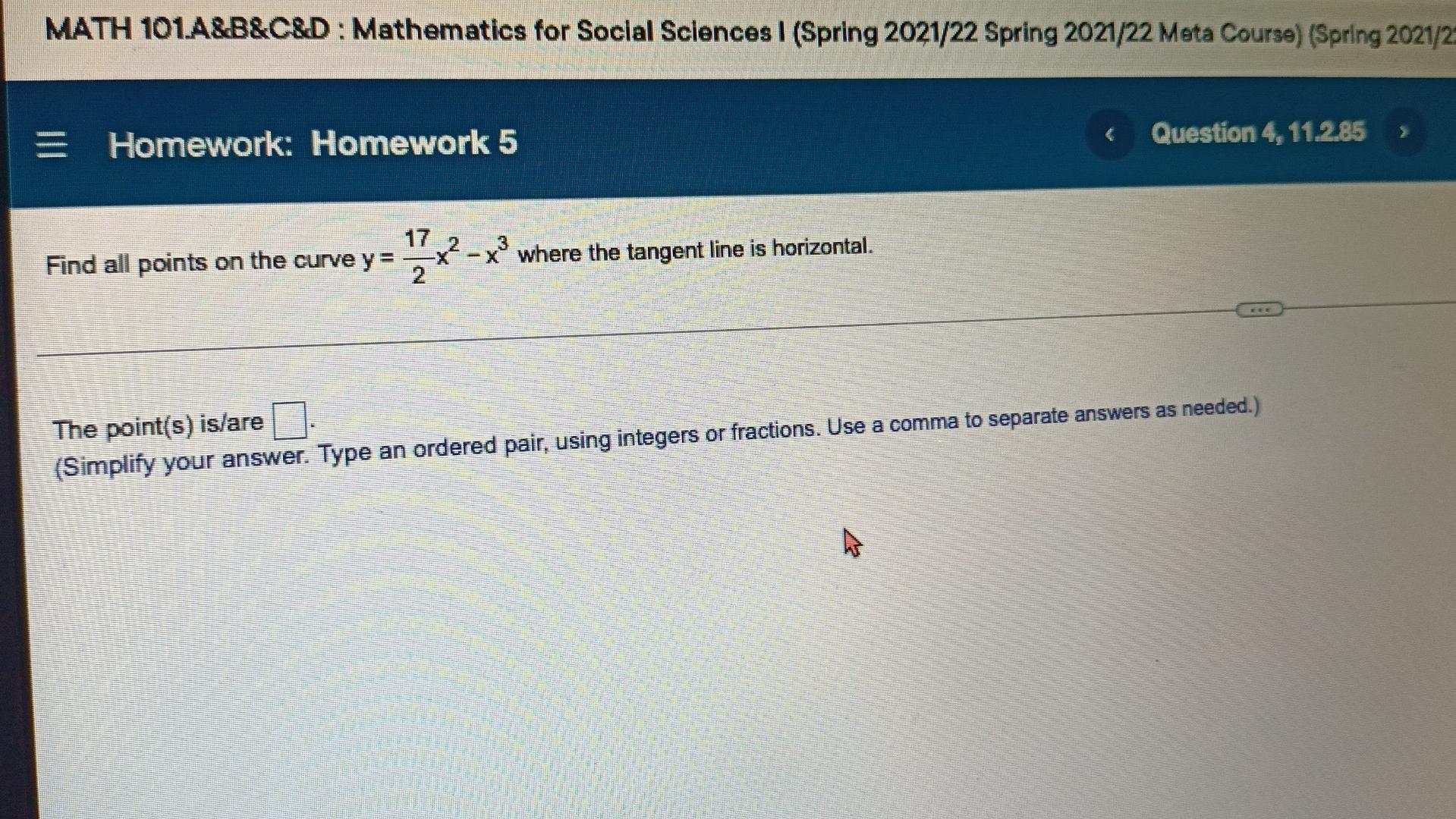 Solved MATH 101.A&B&C&D: Mathematics for Social Sciences 1 | Chegg.com
